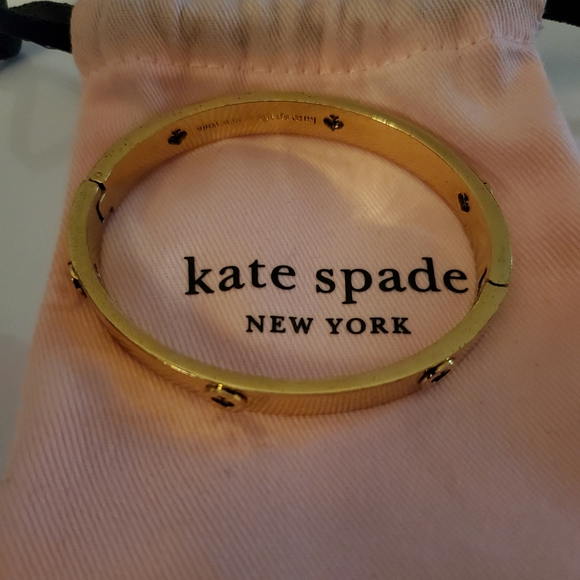 kate spade | Accessories | Kate Spade Spot The Spade Studded Hinged ...